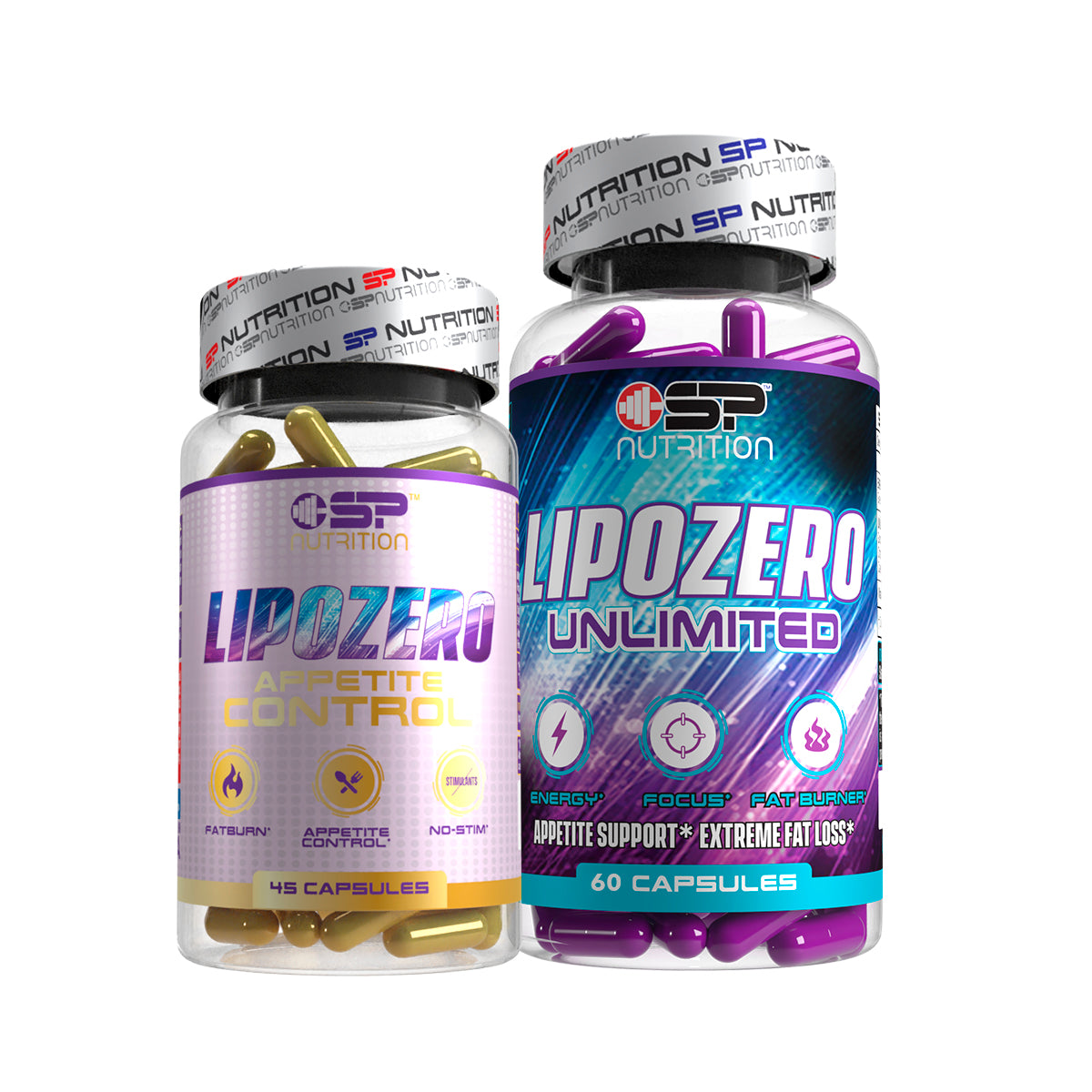 Lipozero Apettite Control + Lipozero Unlimited 60 Capsules – SP NUTRITION USA